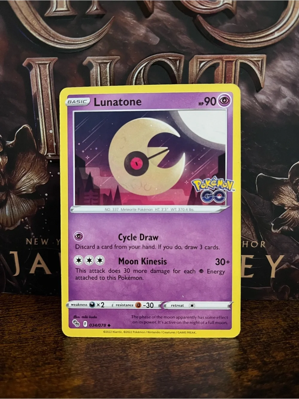Pokemon | Toys | Lunatone Pokemon Go Stamped Regular Card 34078 | Poshmark